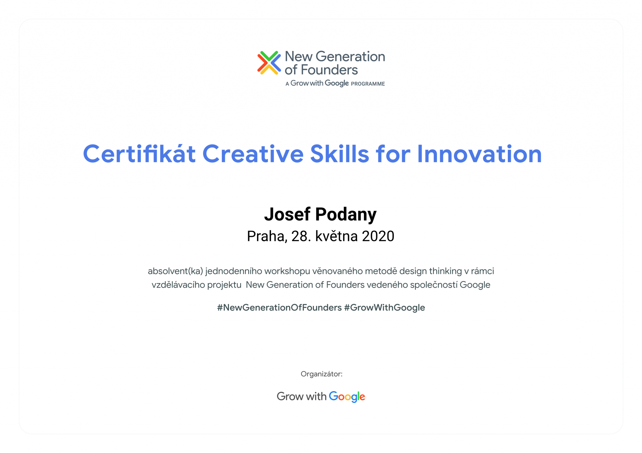 Google Creative Skills for Innovation – pepa.holla.cz